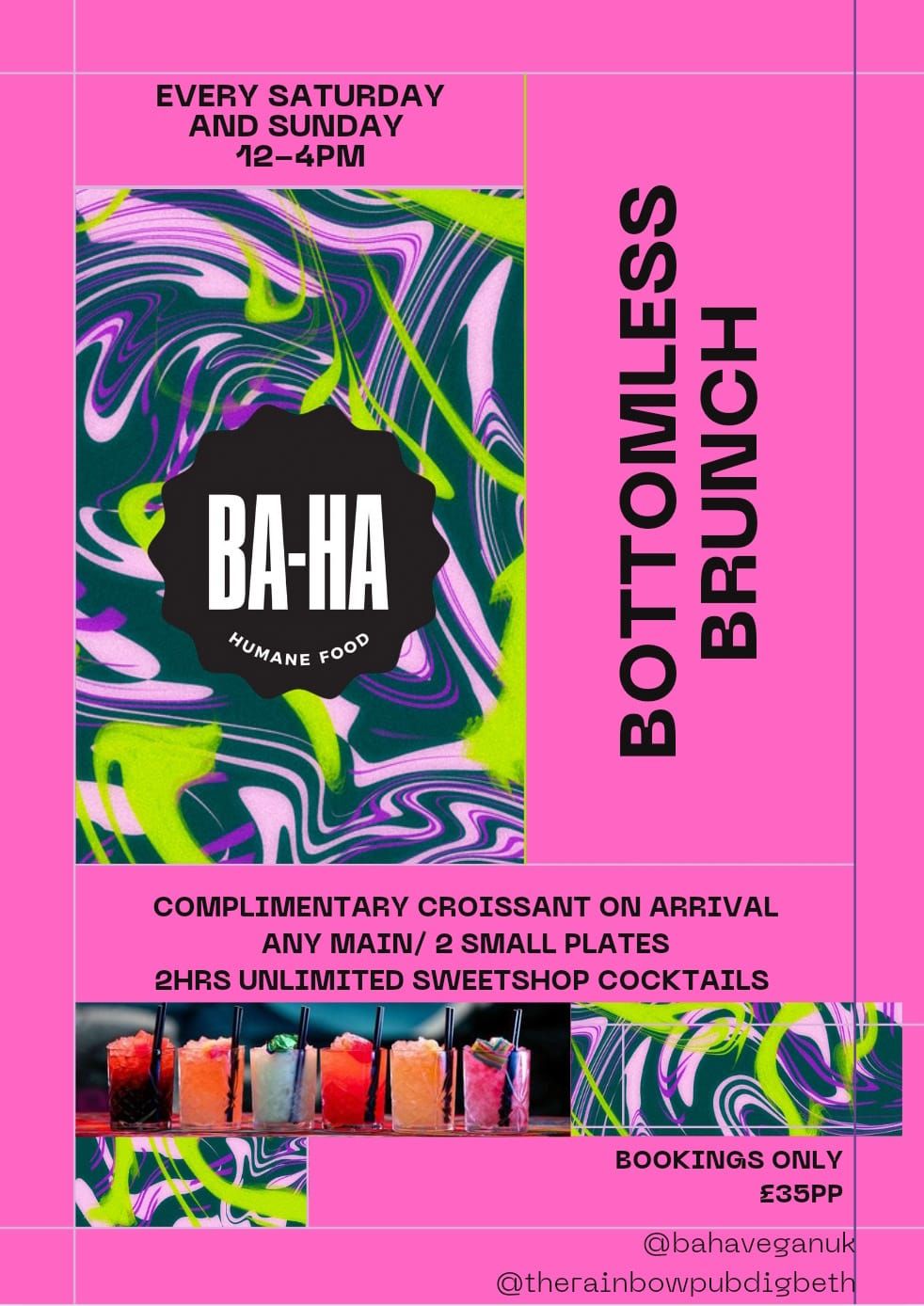BA-HA at The Rainbow | Menus - Small plates - Mains - Burgers - Sides ...