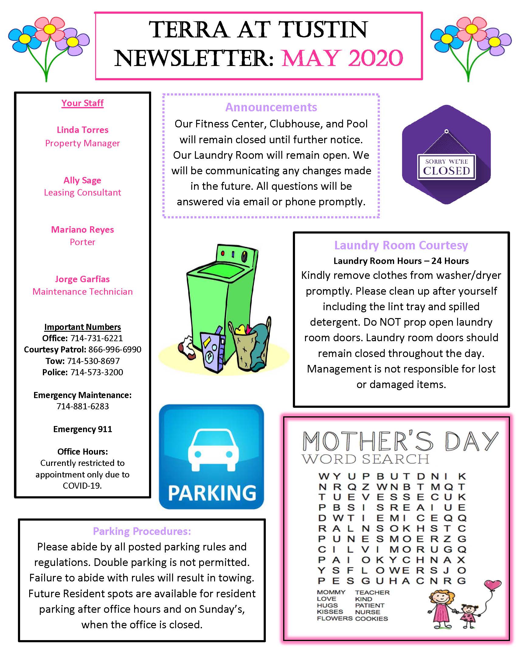 Resident Newsletter - May