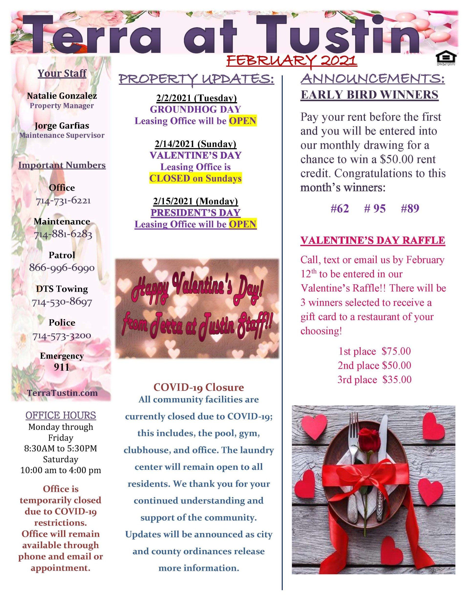 Resident Newsletter - February