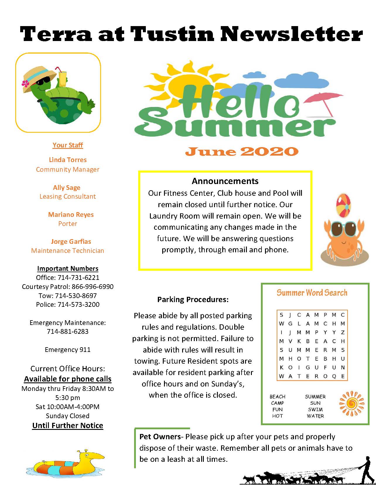 Resident Newsletter - June