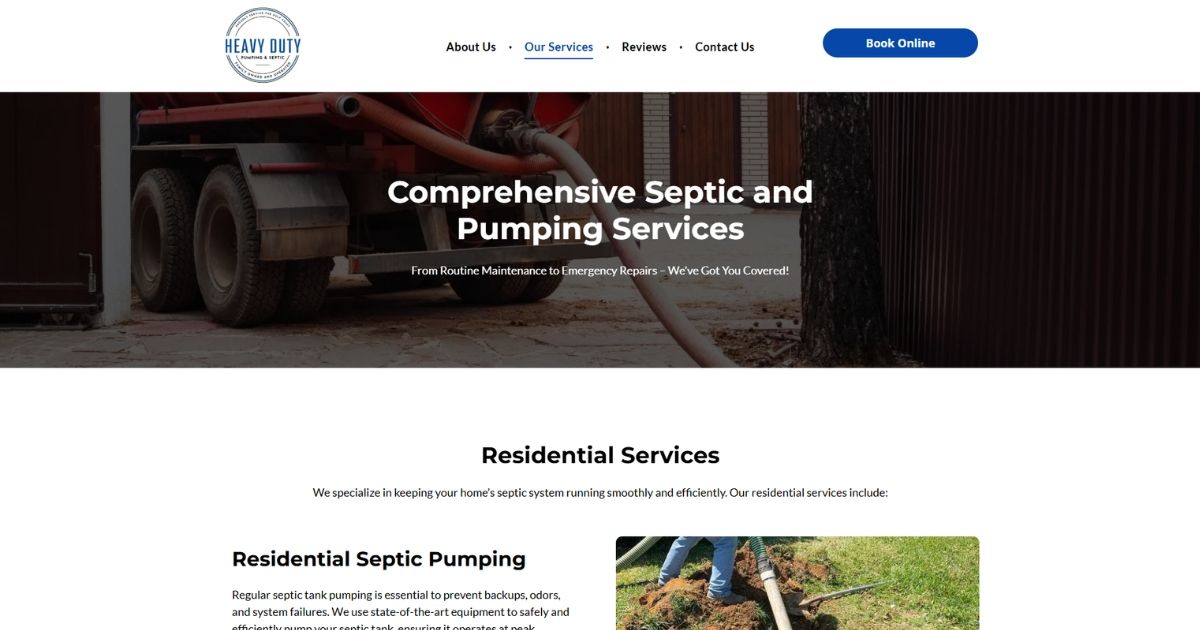 Septic & Pumping Services | Lucedale, MS | Heavy Duty