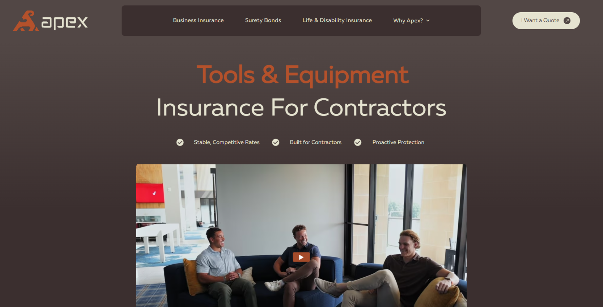Insurance Solutions for Contractors | Apex Insurance