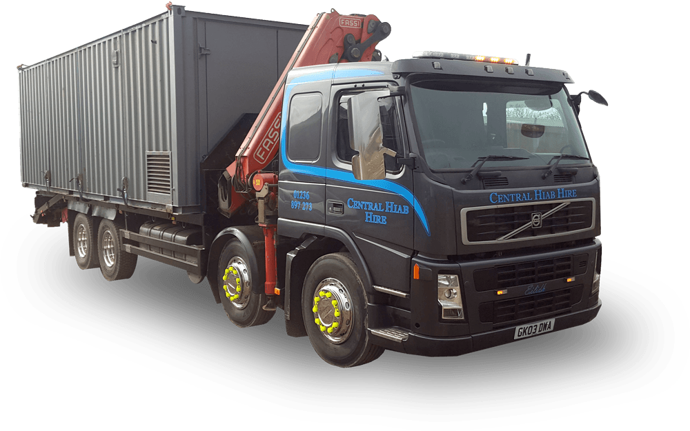 Heavy equipment lifting - Hiab hire in Glasgow