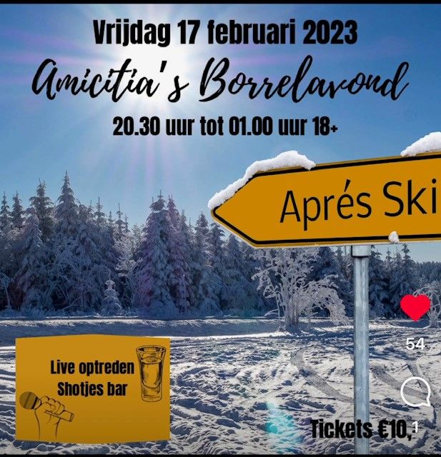 Borrelavond Aprés Ski in ons dorpshuis