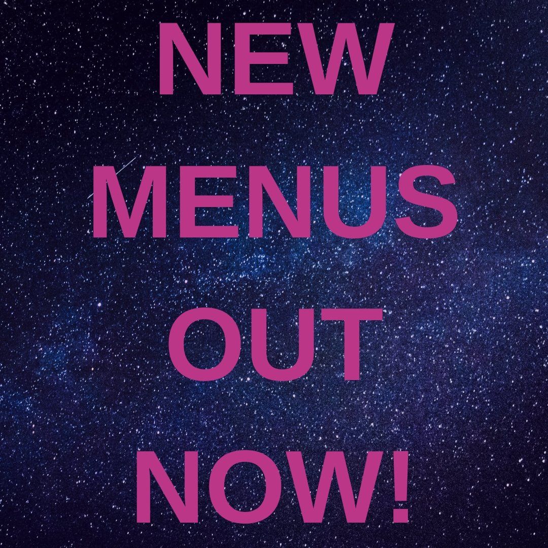 New menus for 2019 – OUT NOW!