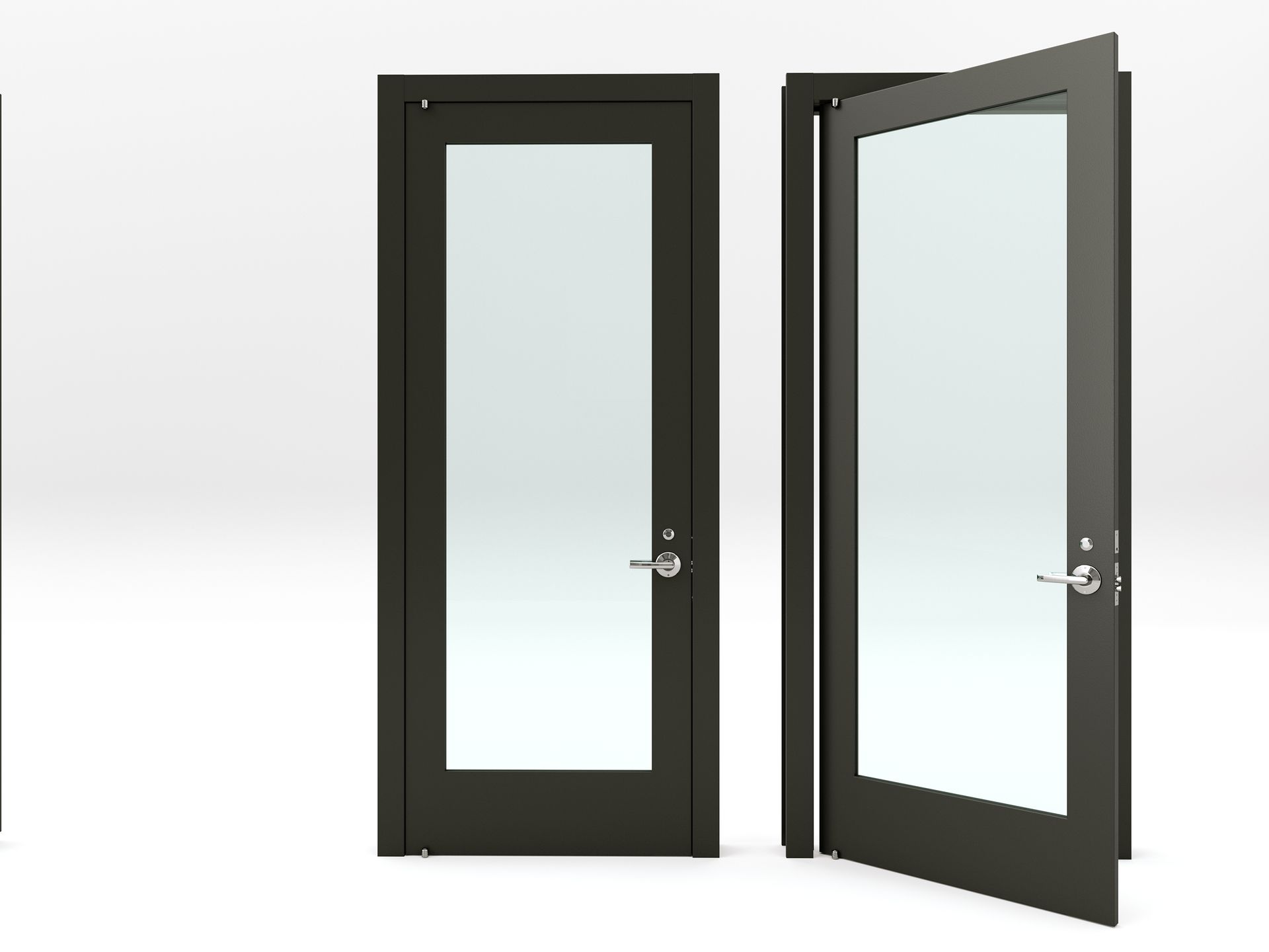 Bi-Parting Stacking Steel Doors