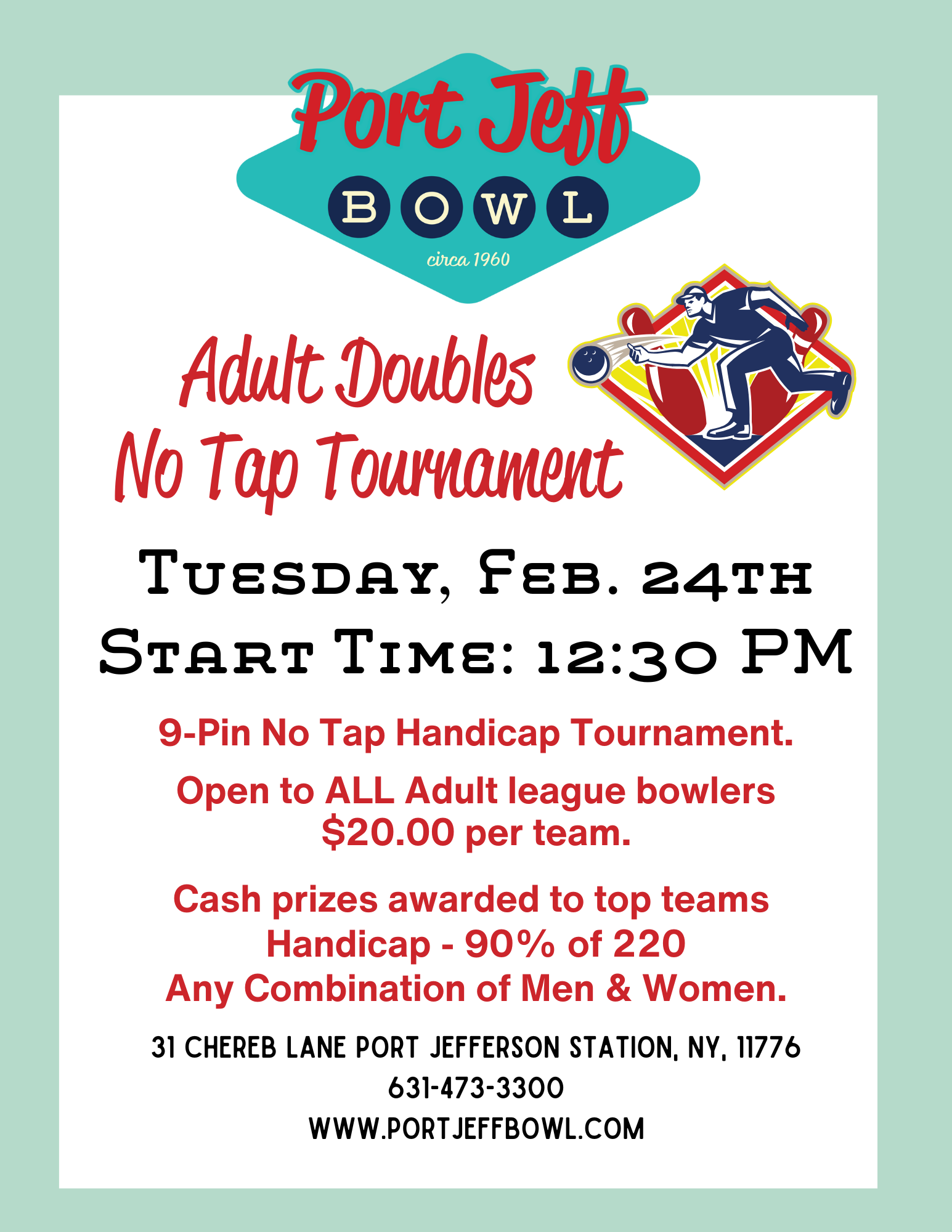 Tournaments at Port Jeff Bowl