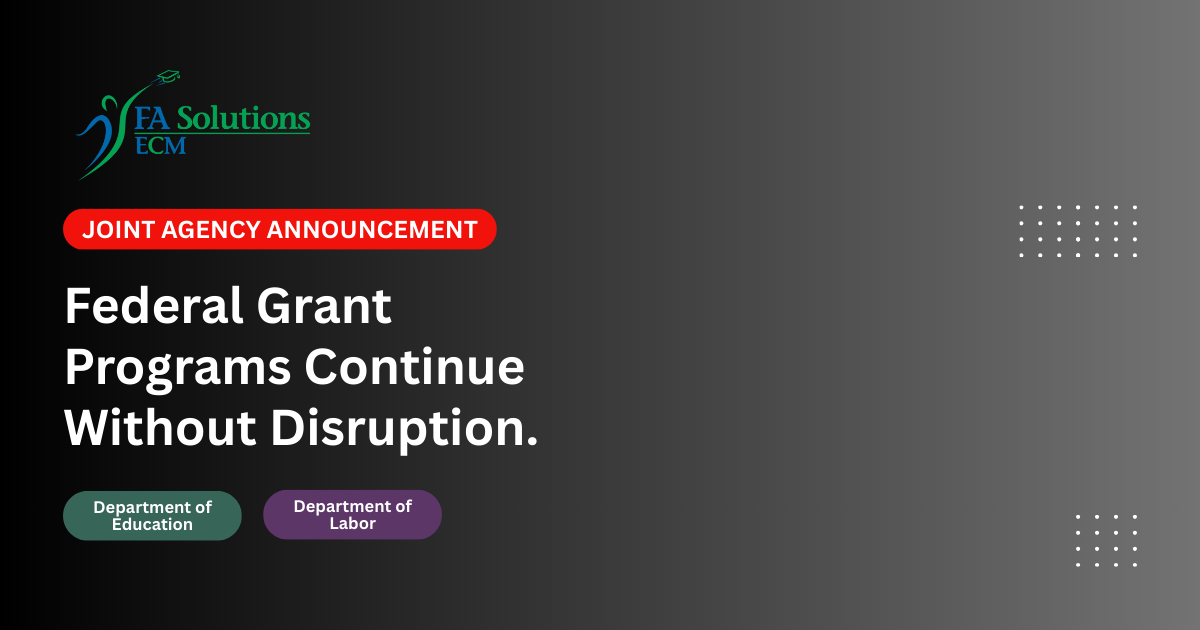 ED–DOL Announcement Support | Get FA Solutions