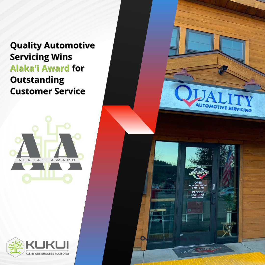 Quality Automotive Servicing Wins November Alakai Award