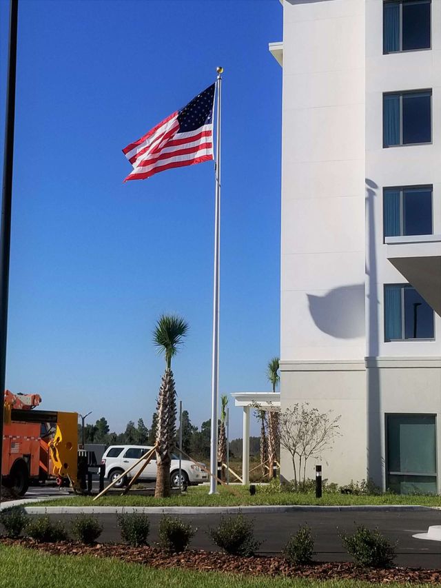On The Flag On Flag Pole Of A Florida Pitchers Yescom Rust Free Flag