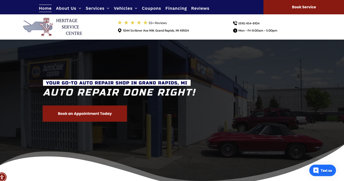 Auto Services in Grand Rapids | Heritage Service Centre