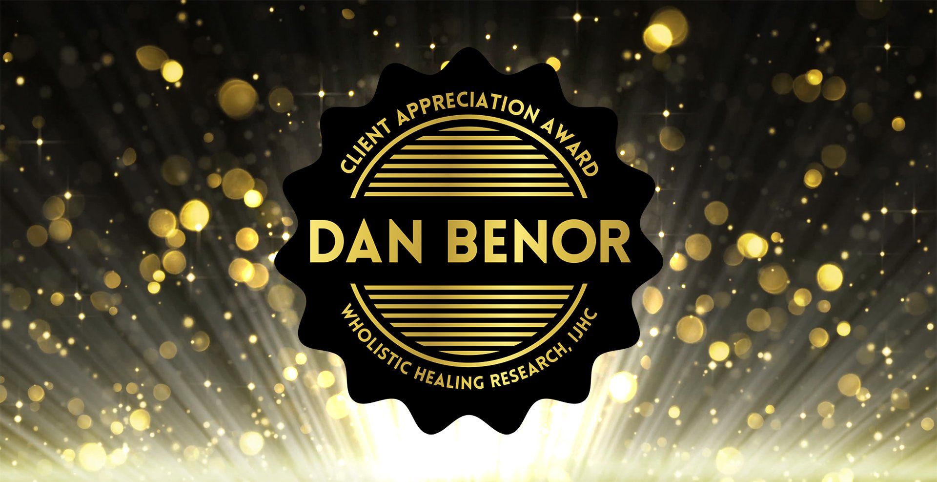 Dr. Daniel Benor wins Client Appreciation Award