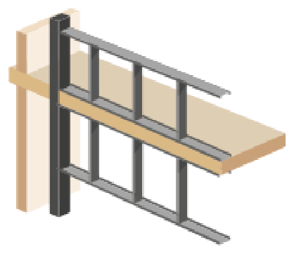 Stud & Track - External Walling - Concrete Hot Rolled Steel Structures
