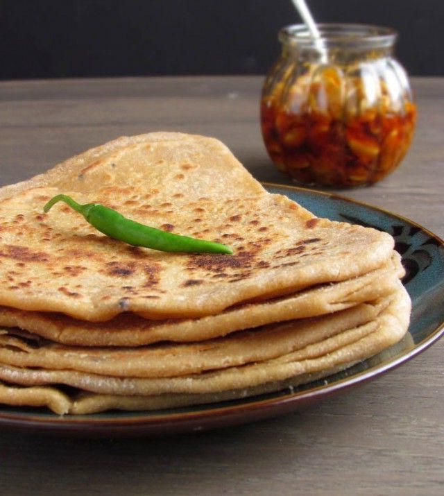 Parathas (Griddled Whole wheat Bread)
