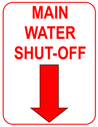 Ace Plumbing - Free Water Shut-off Valve Signs