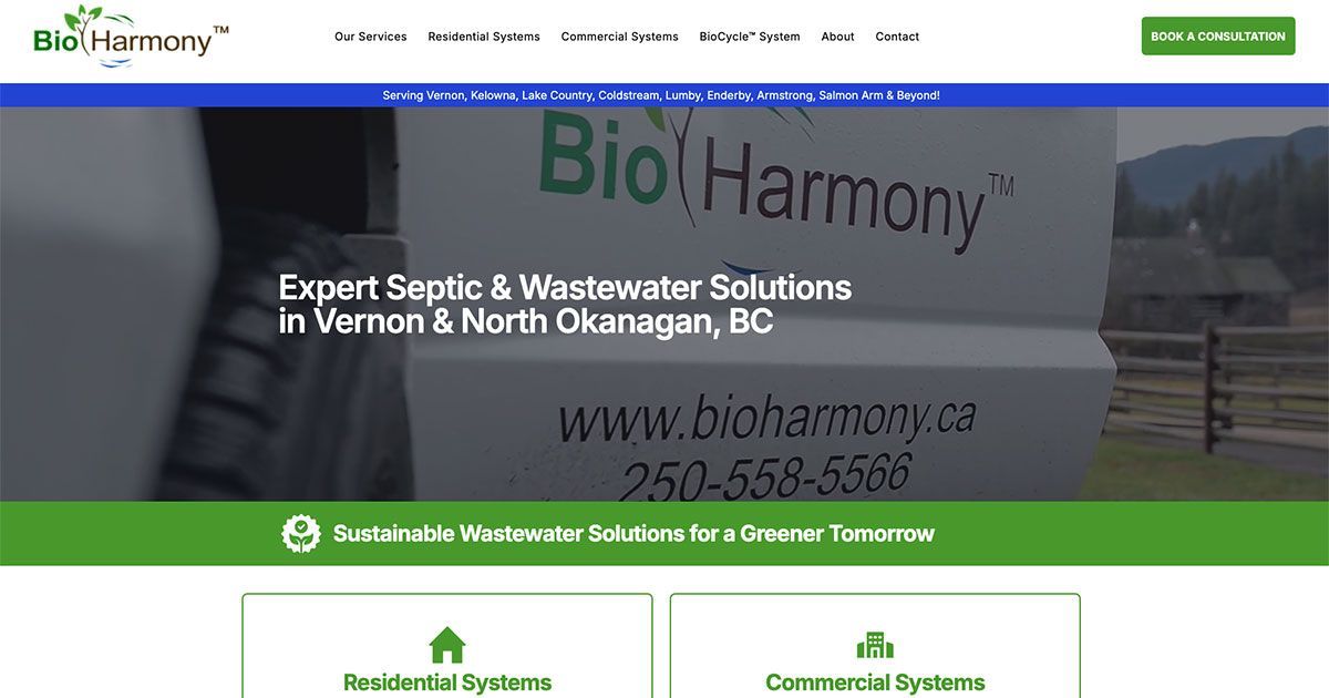 Residential Systems | BioHarmony | North Okanagan