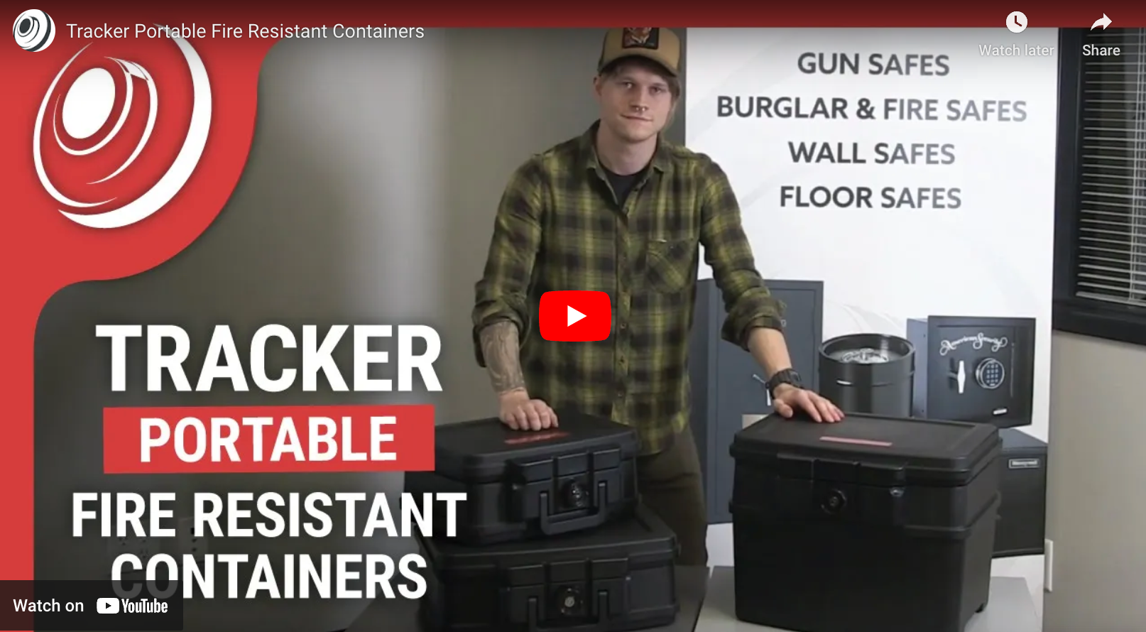 Tracker Portable Fire Resistant Containers