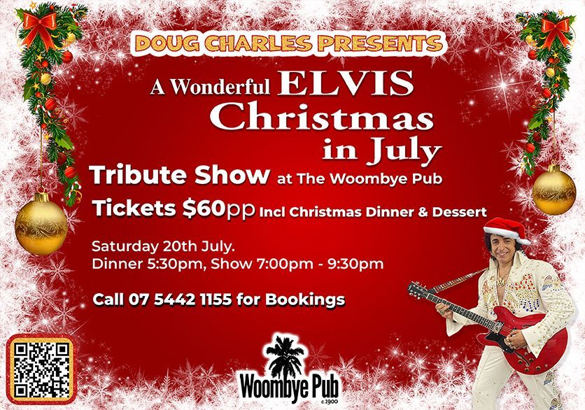 Christmas in July at The Woombye Pub.