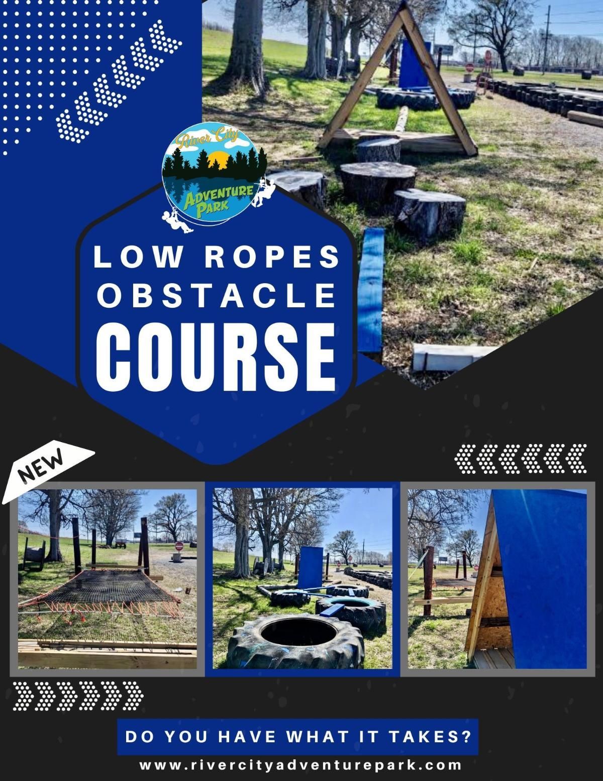 A Farm Themed Obstacle Course.