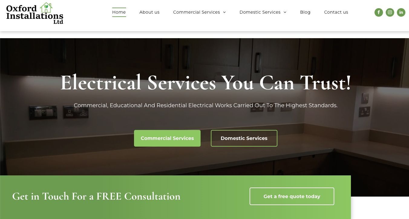Contact Local Bicester Electricians - Oxford Installations Ltd