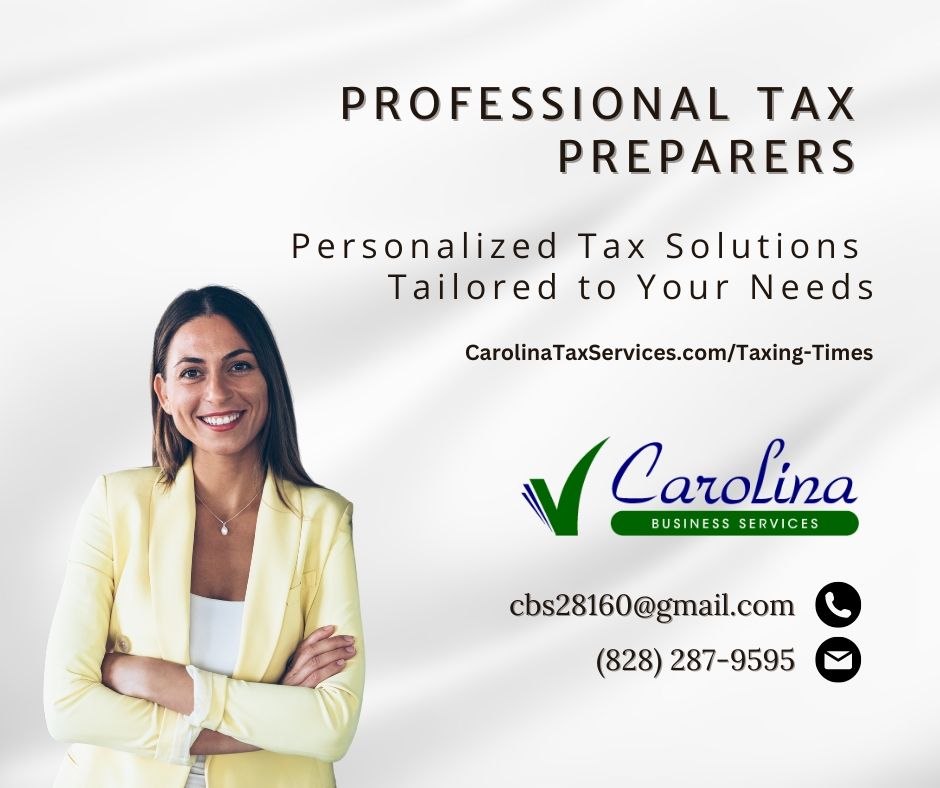 Carolina Business Services guides you through tax complexities.