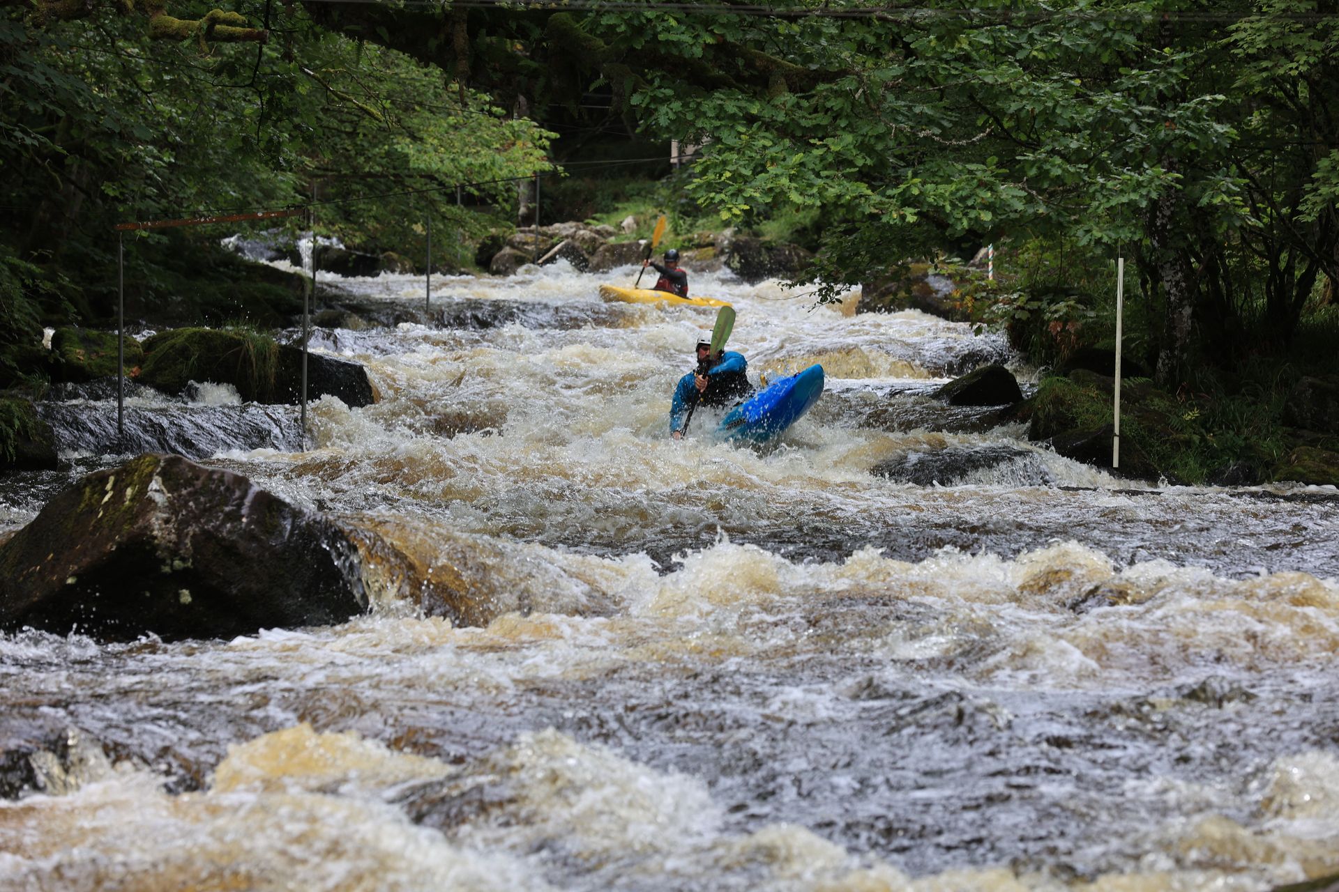 Kayak and canoe coaching at Canolfan Tryweryn