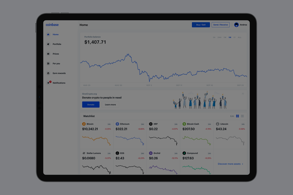 Coinbase - share price movements