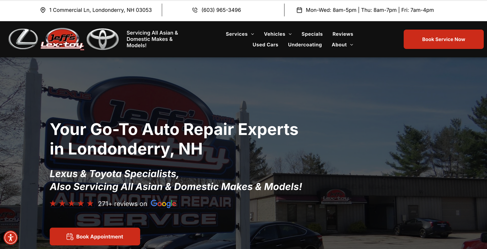 Auto Repair & Service in Londonderry | Jeff's Lex-Toy