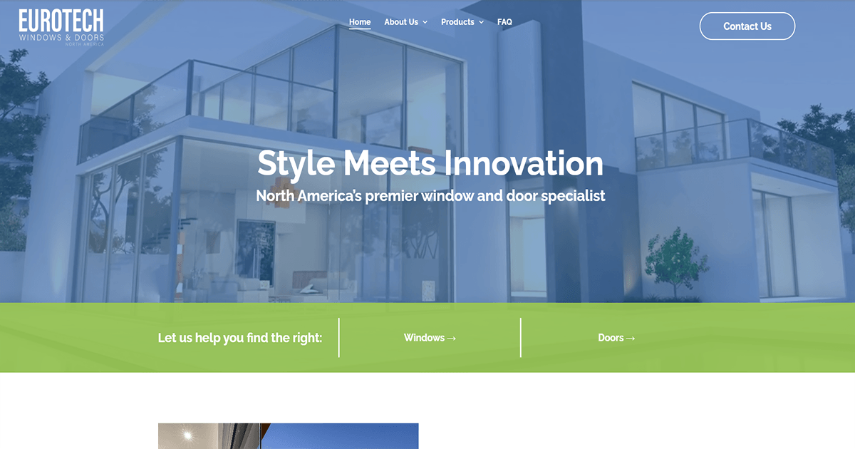 EuroTech | North America’s Premier Window & Door Specialist