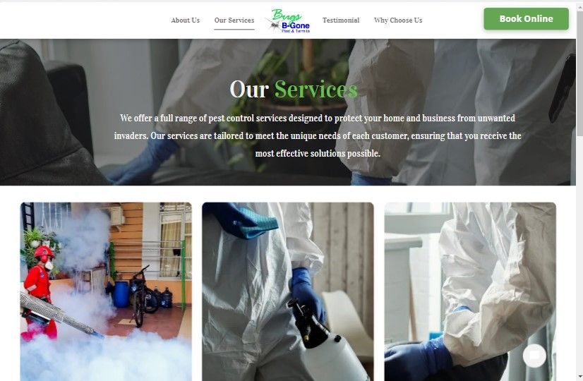 Pest Control & Termite Services | Bugs-B-Gone Inc