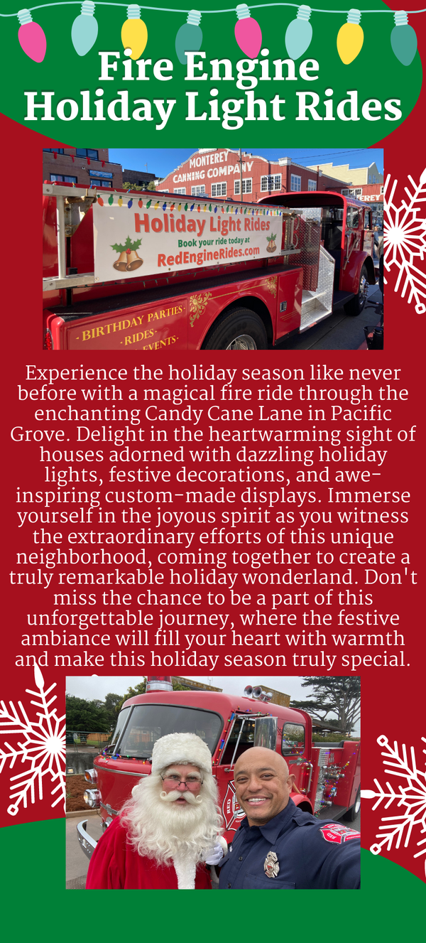 Fire Engine Rides in Marina | Red Engine Rides