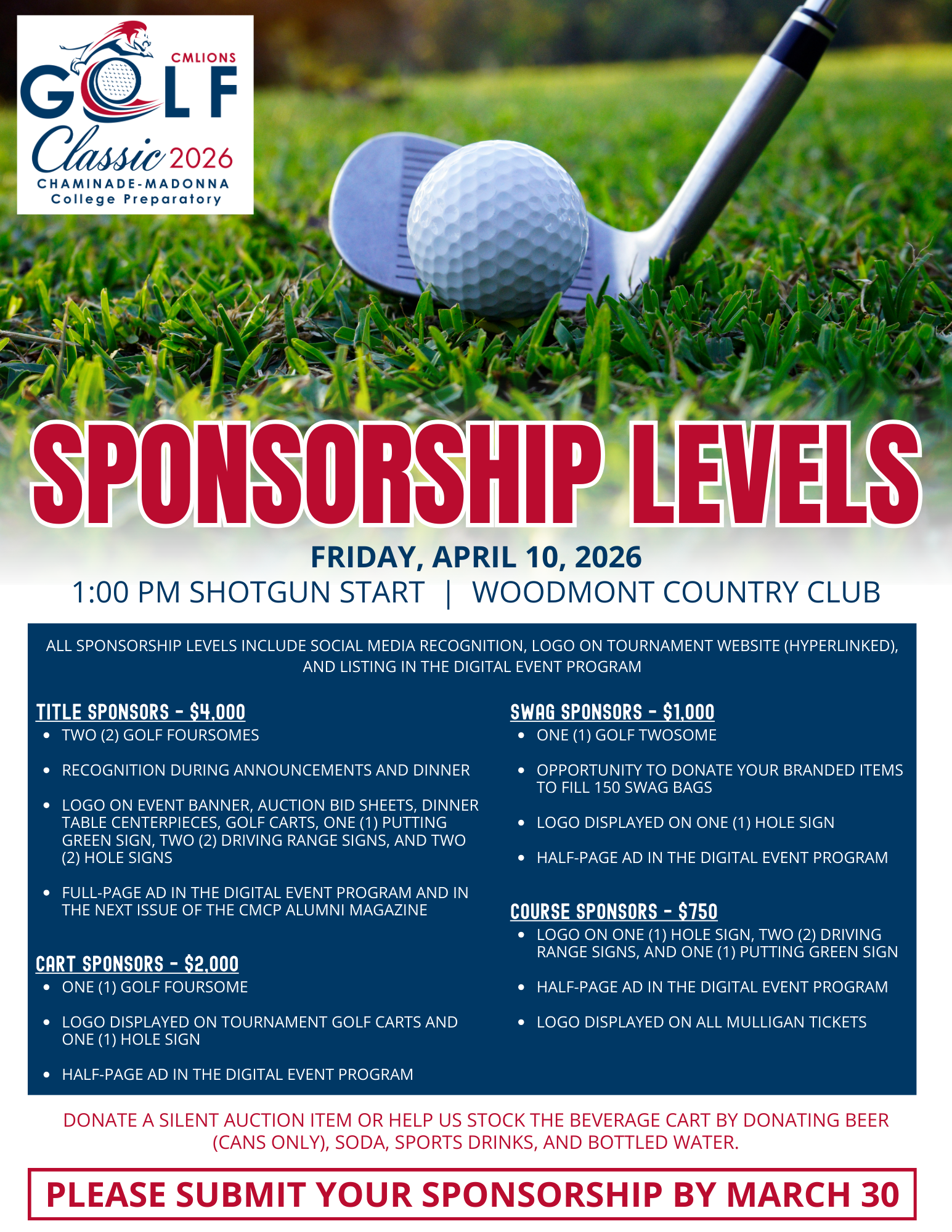 Golf Sponsorship | Chaminade-Madonna College Preparatory