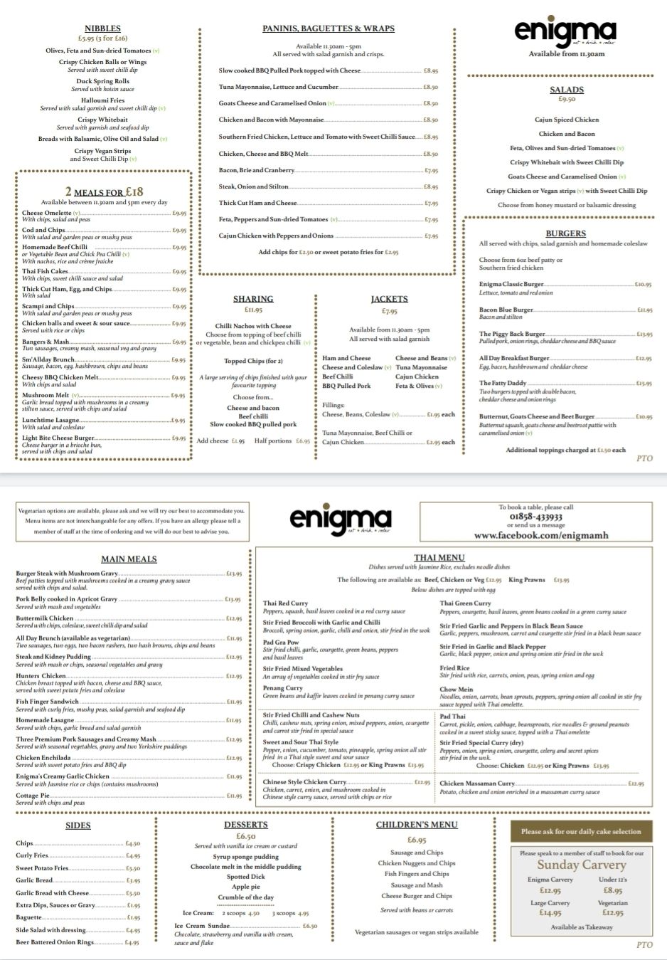 Enigma Cafe Bar Market Harbrorough