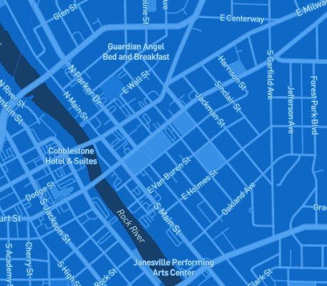 Janesville Downtown Map 2900 Kennedy Road, Janesville WI Walk Score