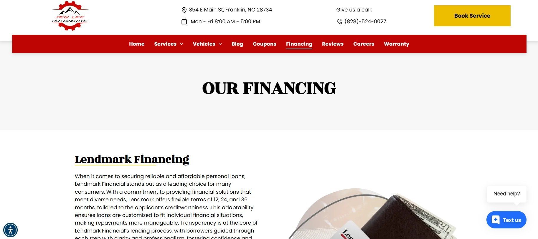 Flexible Auto Repair Financing in Franklin, NC | New LIFE Automotive