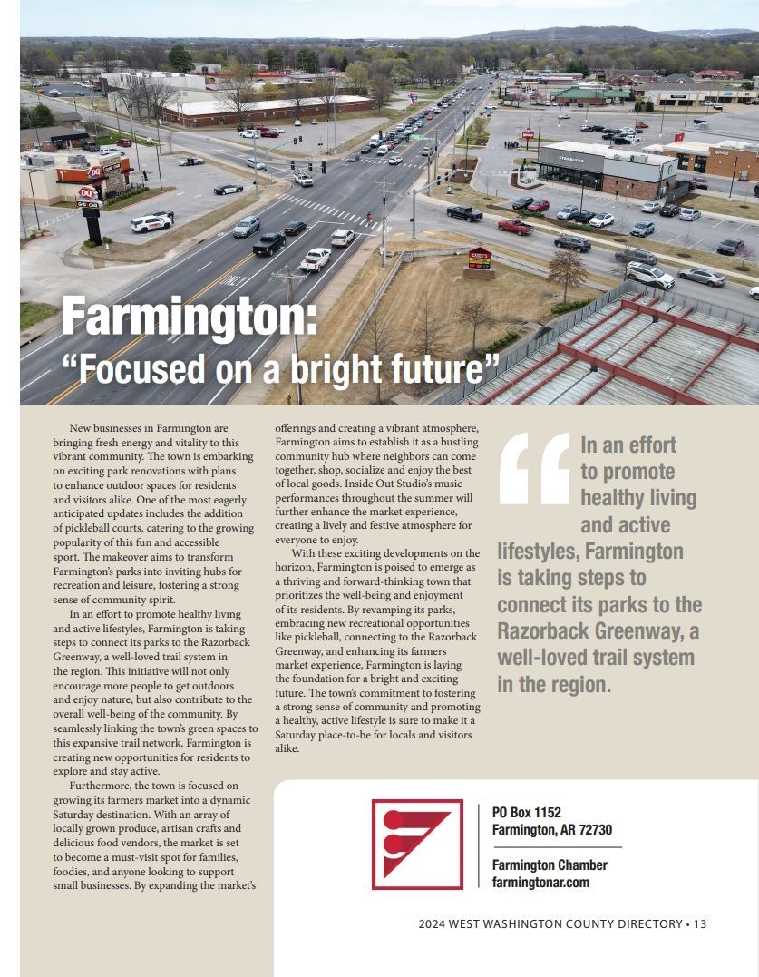 Farmington Chamber of Commerce | Farmington, Arkansas