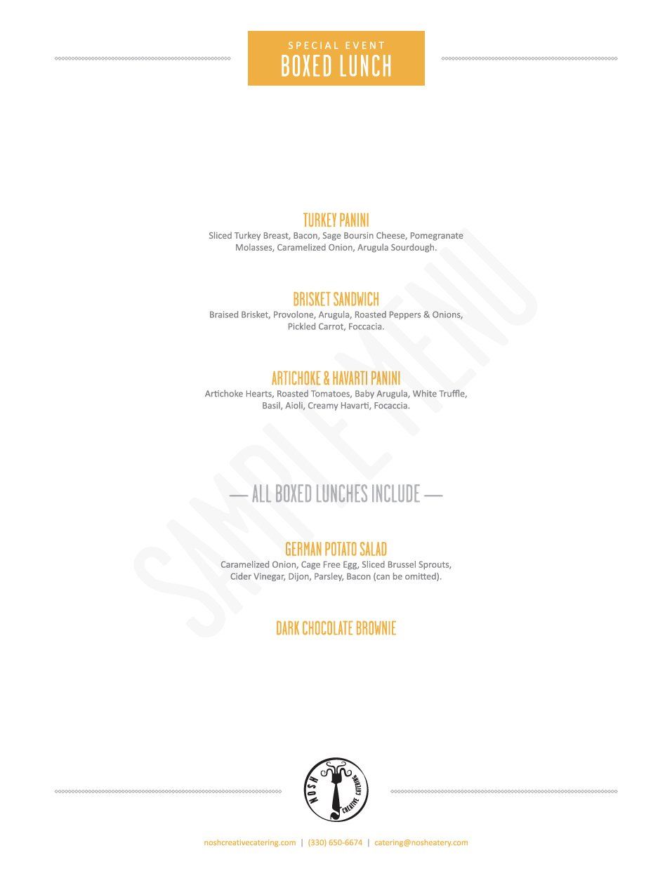 Nosh Creative Catering | A Unique Creative Catering Experience