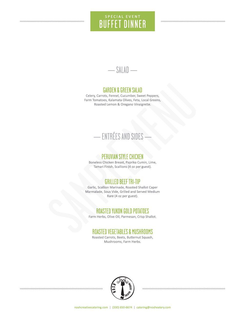 Nosh Creative Catering | A Unique Creative Catering Experience