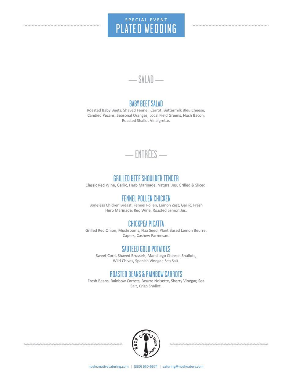 Nosh Creative Catering | A Unique Creative Catering Experience