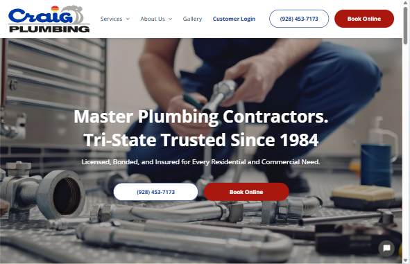 Plumbing Home | Lake Havasu City AZ | Craig Plumbing