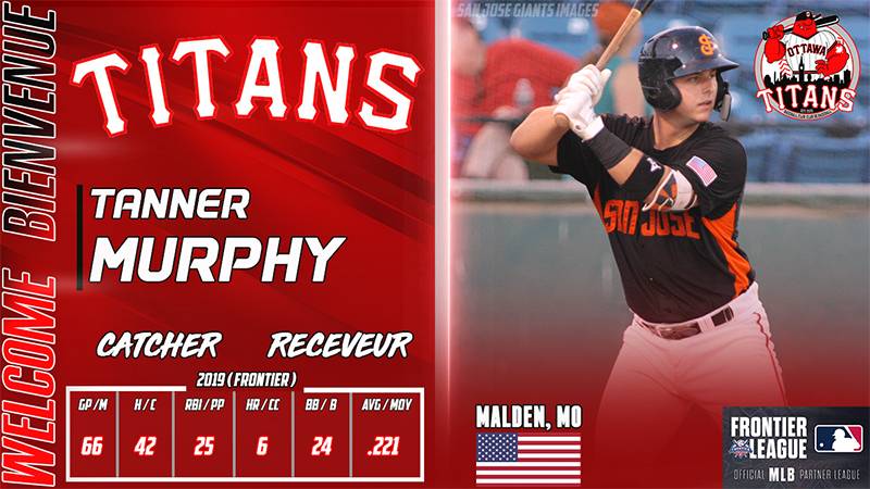 Titans Welcome Catcher Tanner Murphy for 2021 Season