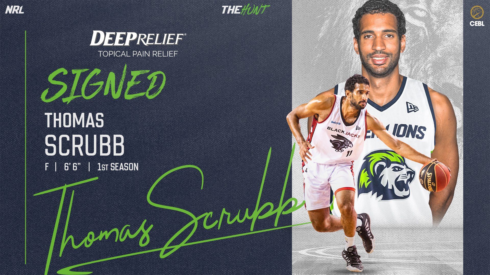 River Lions Sign Thomas Scrubb for Remainder of 2021 Season