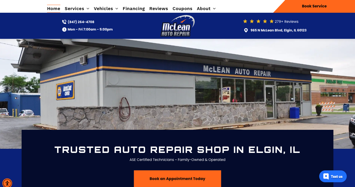 McLean Auto Repair - Auto Repair Mechanic in Elgin IL