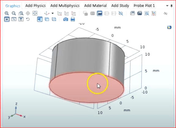 COMSOL Simulation of the Direct Piezoelectric Effect