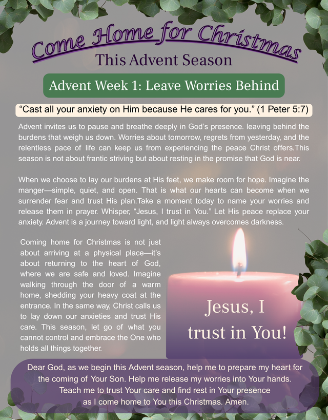 advent prayer week 1