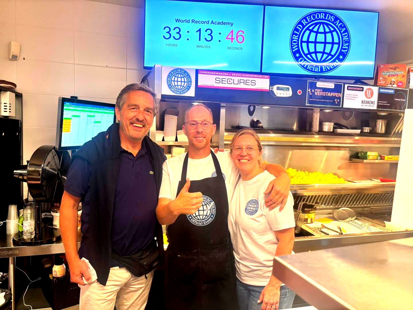 Longest French Fries Cooking Marathon, Nick Van Den Langenbergh sets ...