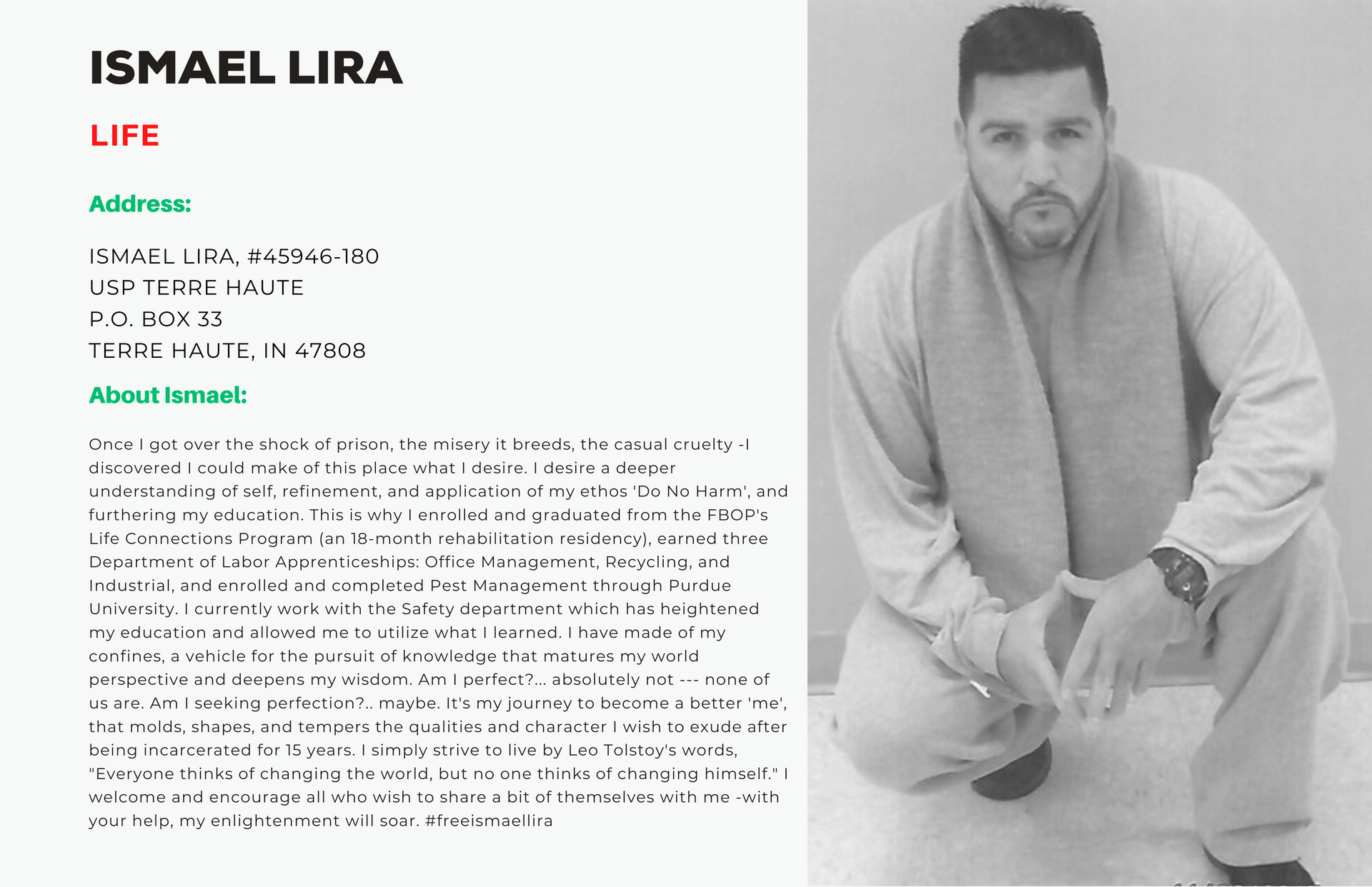 Last Prisoner Project – Write Letters To Prisoners