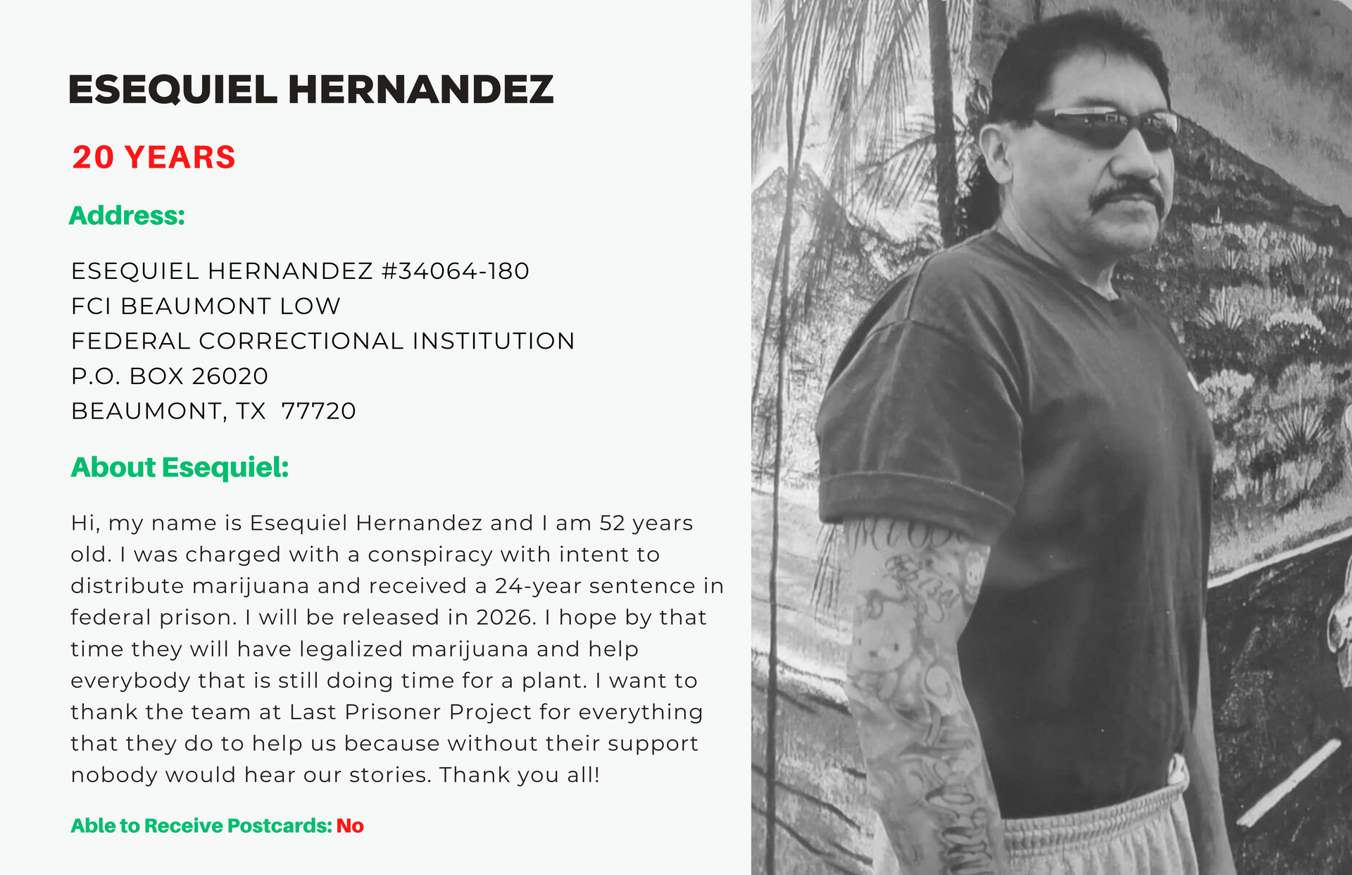 Last Prisoner Project – Write Letters To Prisoners