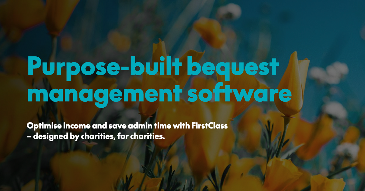FirstClass bequest management software for charities and hospices