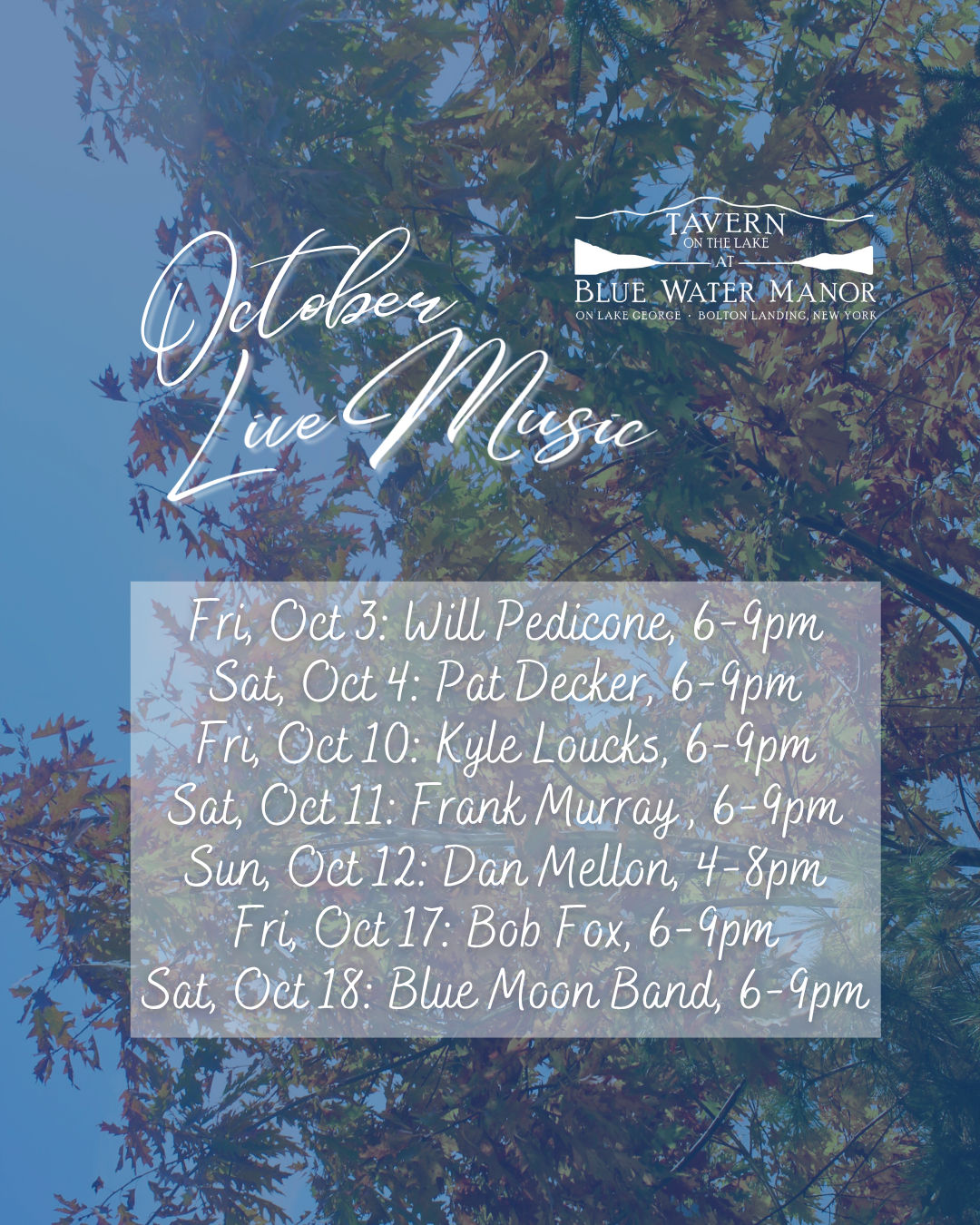 Dining & Hotel | Blue Water Manor | Bolton Landing, NY
